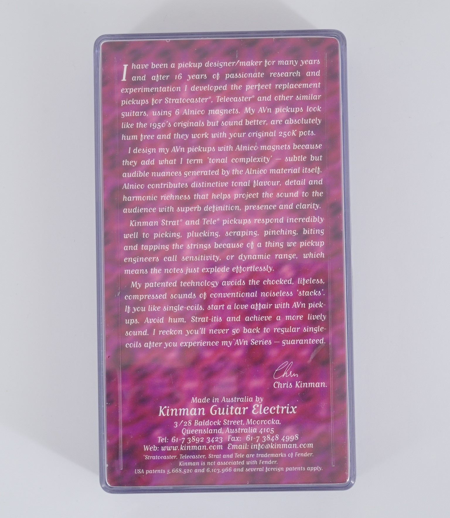 Kinman Hendrix Stratocaster Pickup Set (AVN69 Pickups) - Kinman Pickups ...